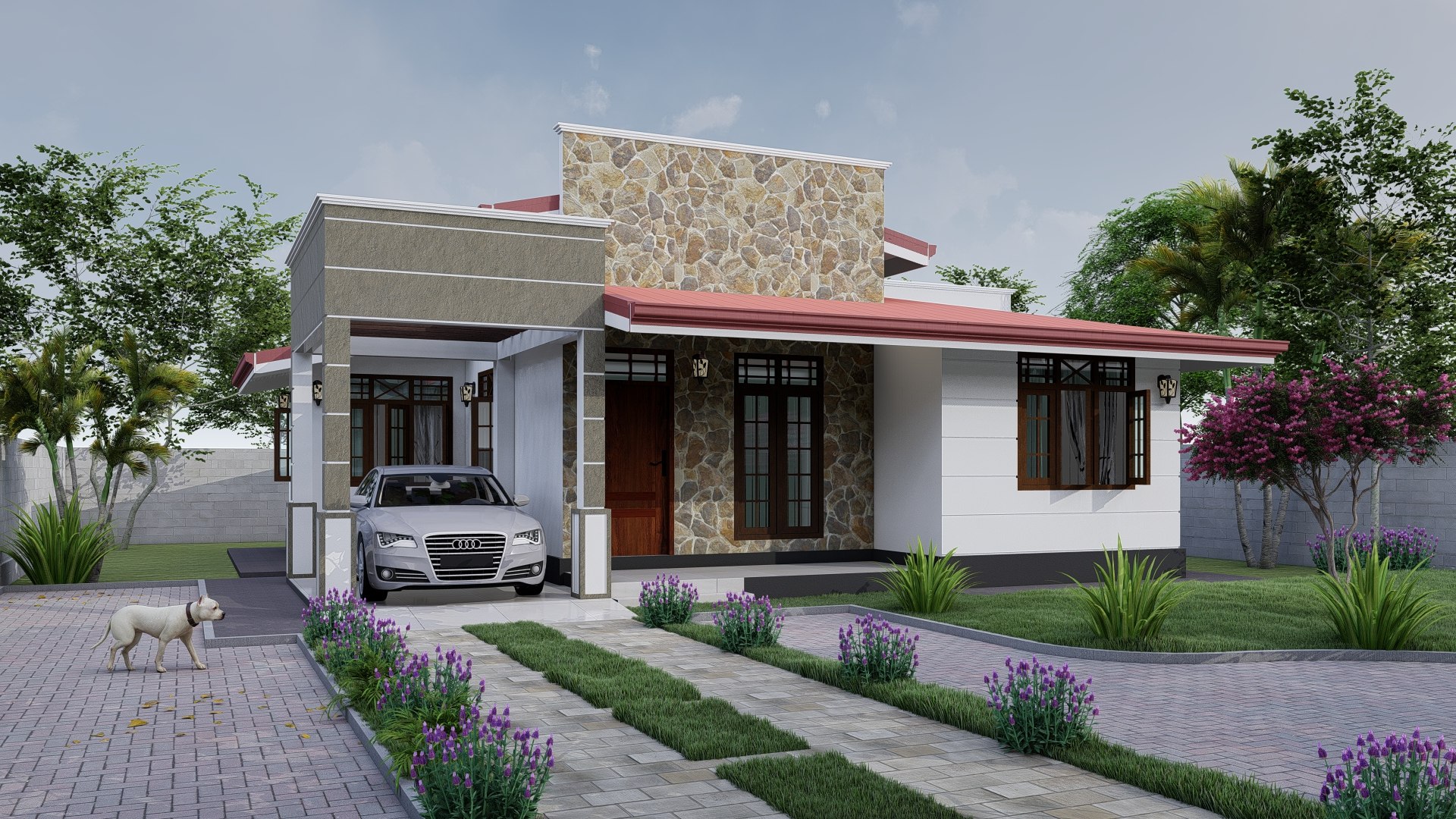 3D Single Story House Plan 01152 - TurboSquid 2113429