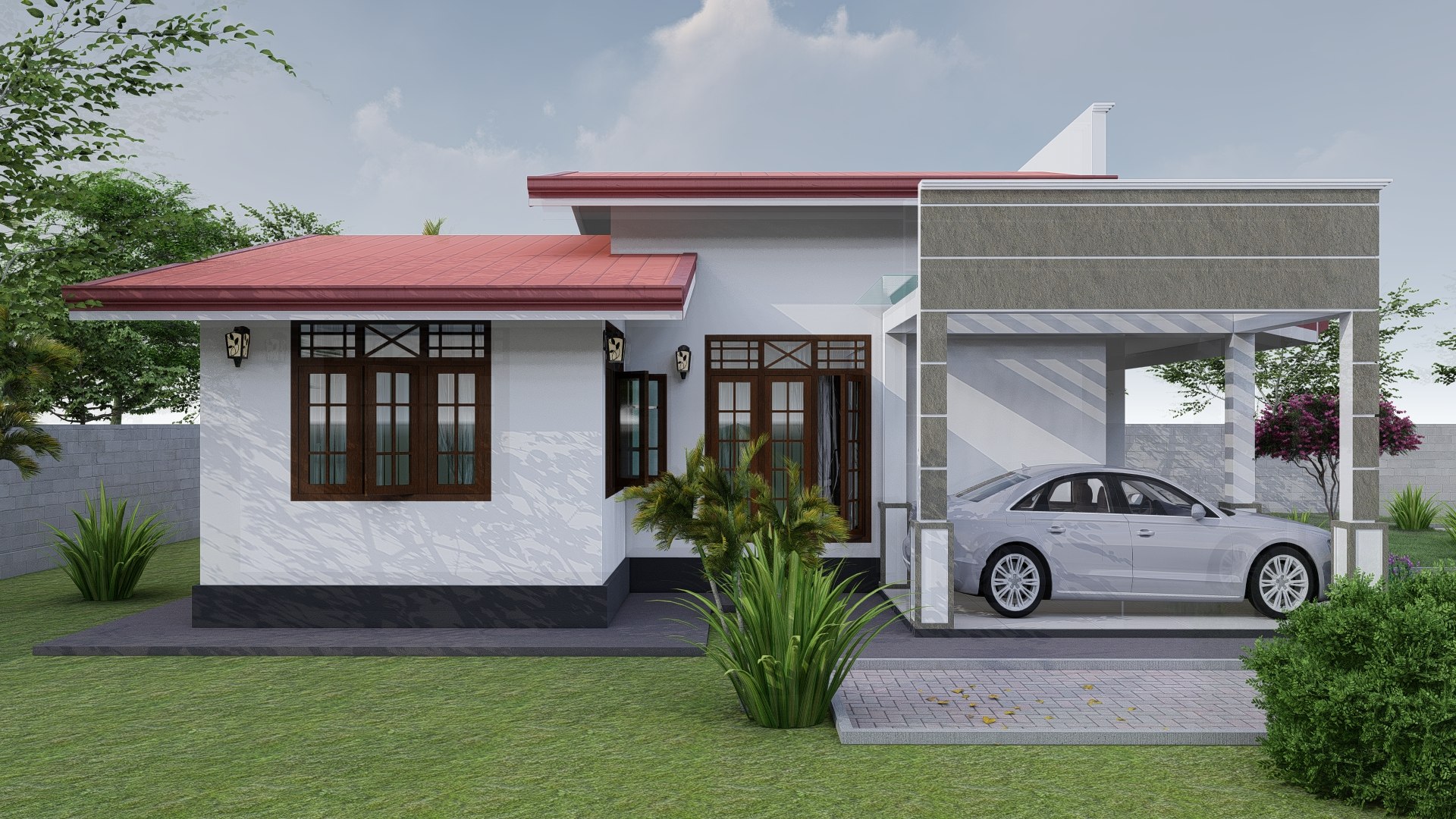 3D Single Story House Plan 01152 - TurboSquid 2113429