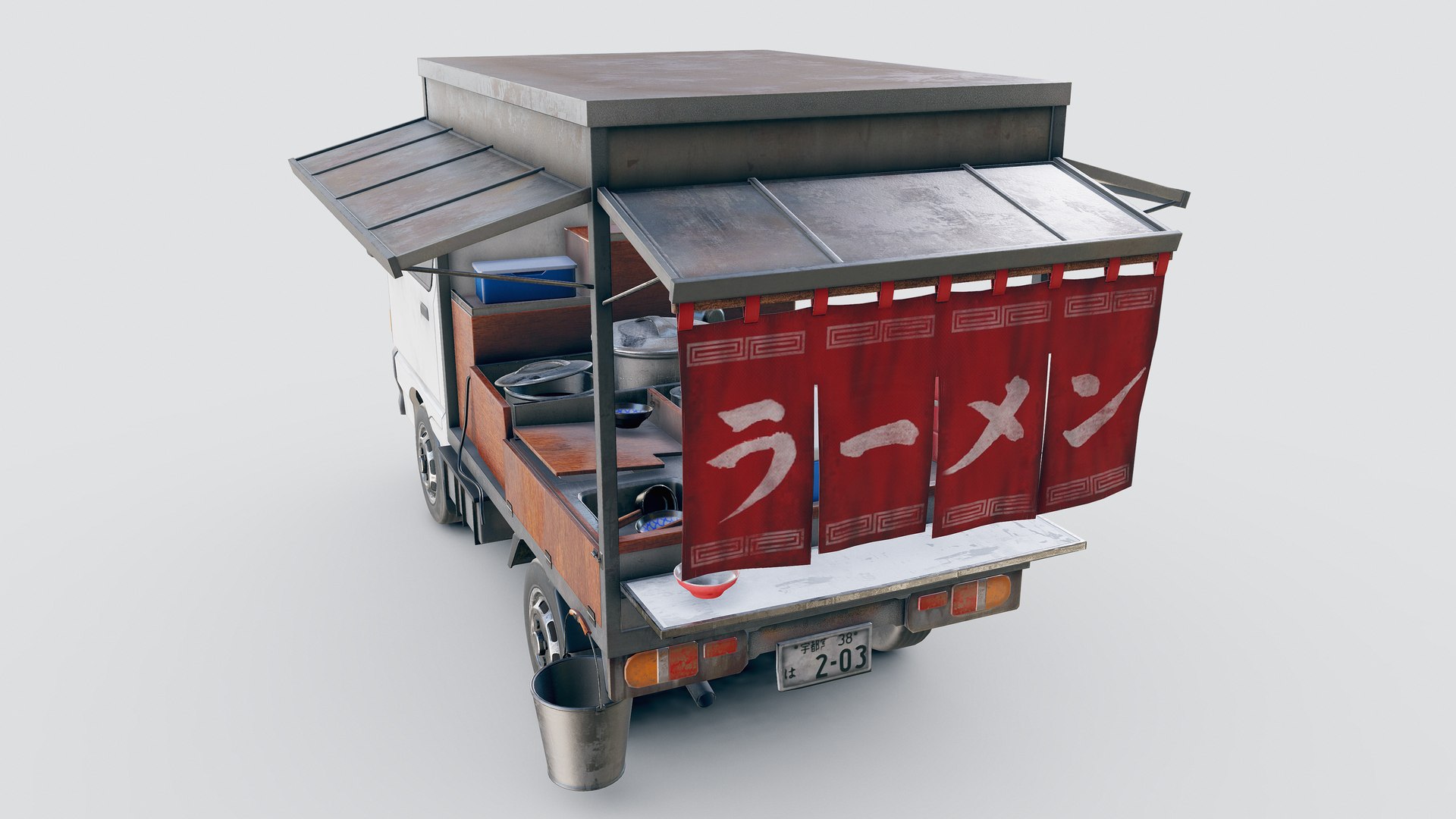 Japanese Ramen Van 3D - TurboSquid 1852639