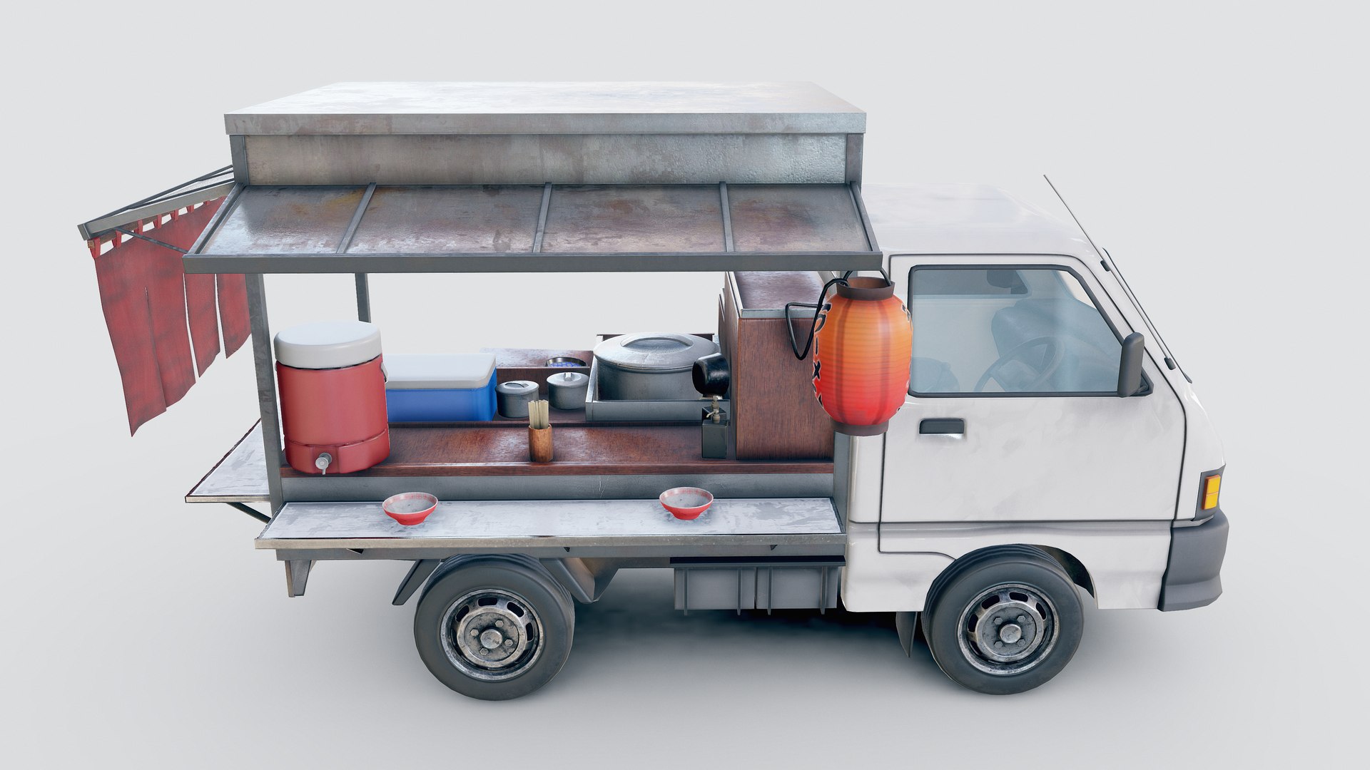 Japanese Ramen Van 3D - TurboSquid 1852639