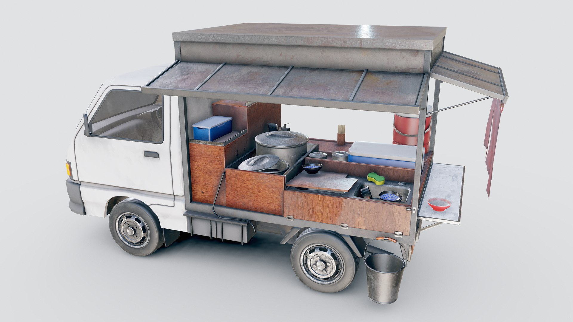 Japanese Ramen Van 3D - TurboSquid 1852639
