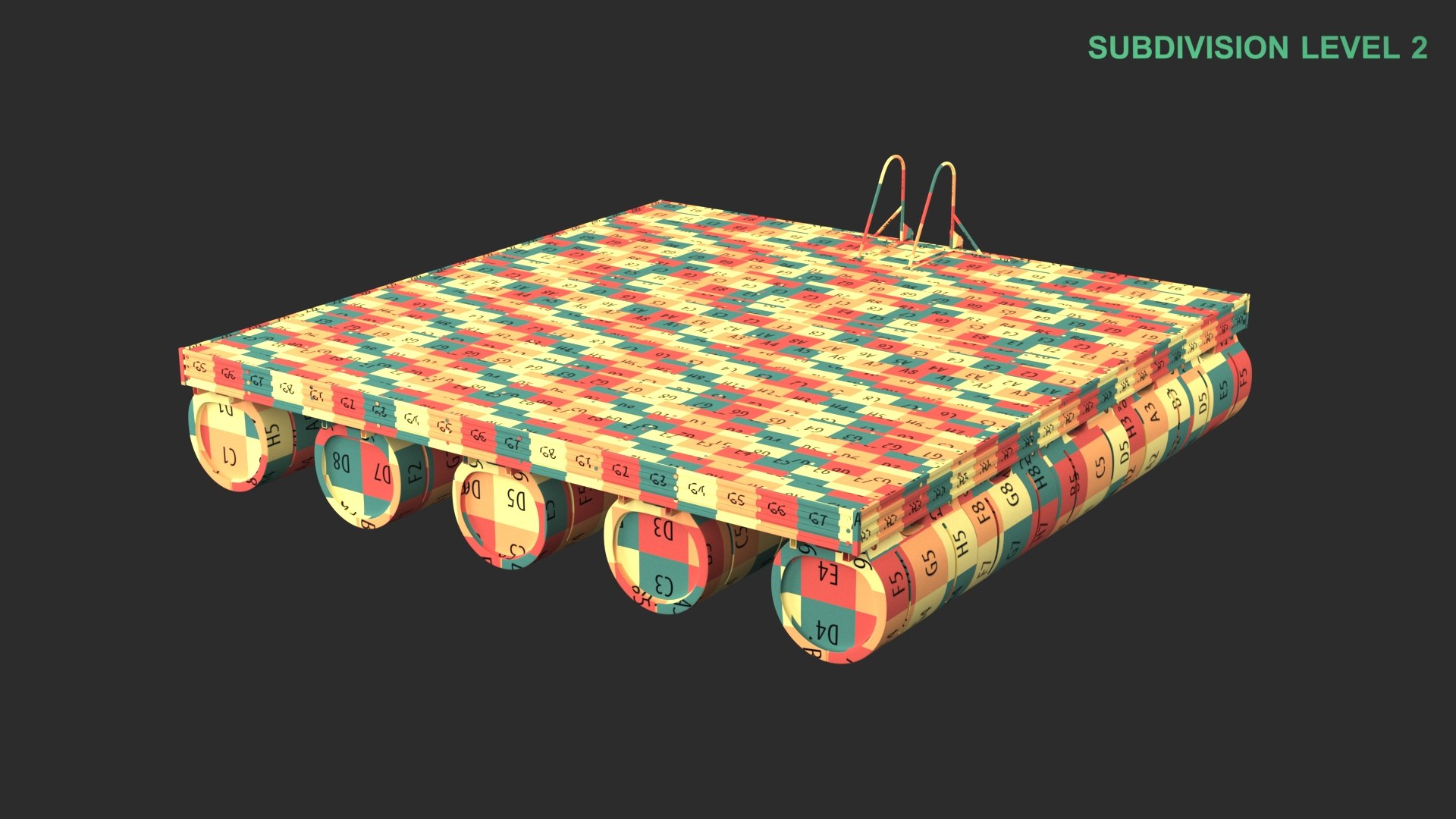 Floating Pantoon 3D - TurboSquid 2349570