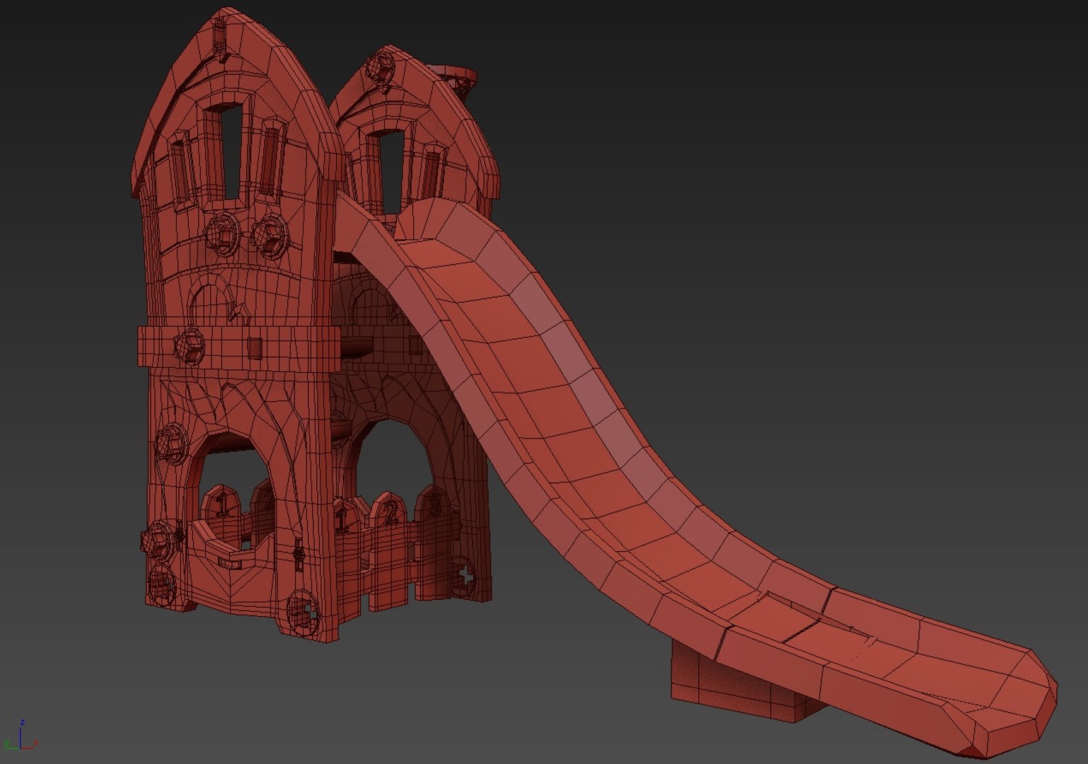 Childrens Castle Slide Model - TurboSquid 1662158