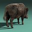 3d Model Wild Boar Fur Rigged