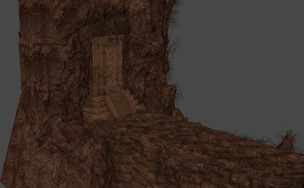 ファンタジーロックマウンテンゲート洞窟3Dモデル - TurboSquid 1782727