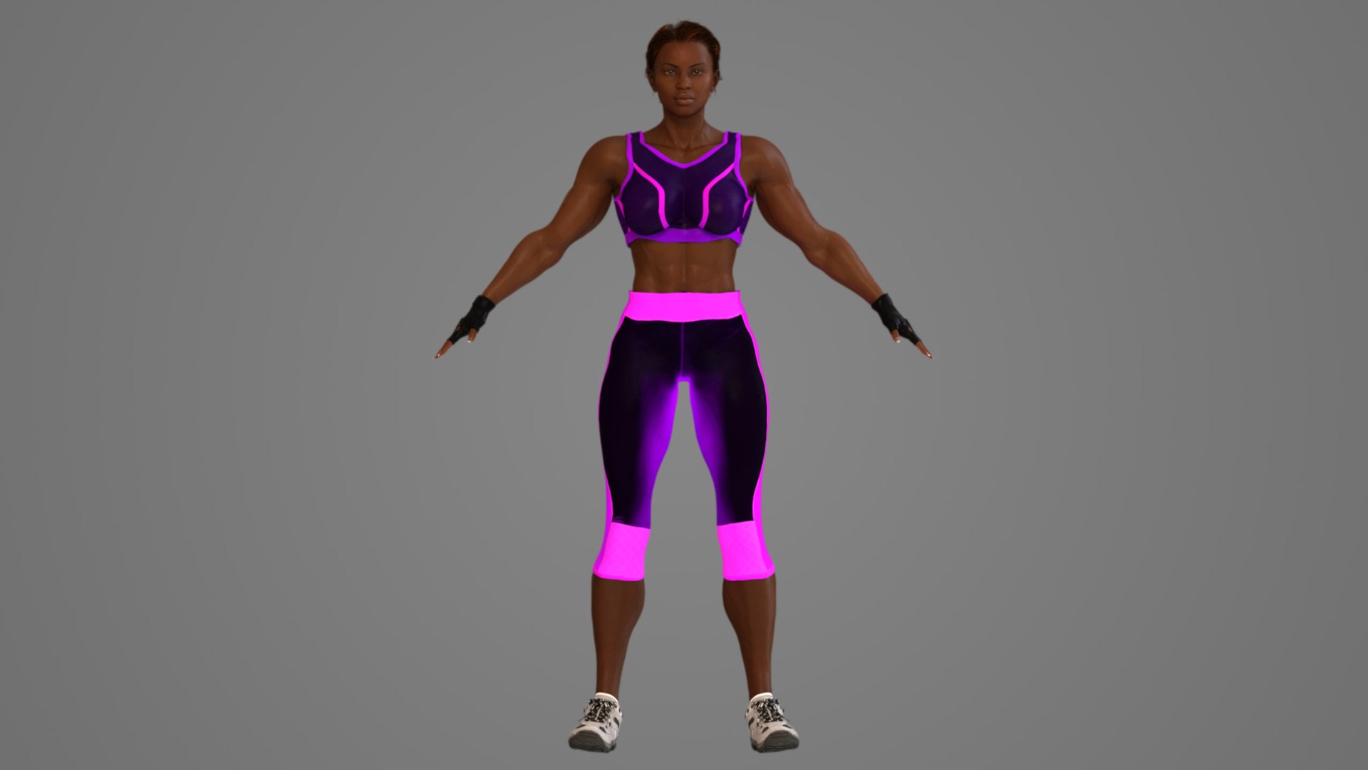African American Fitness Trainer 3D Model - TurboSquid 2271421