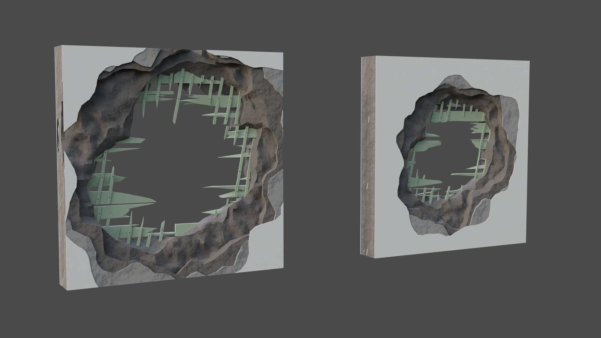 3D Holes In The Wall - TurboSquid 2001388