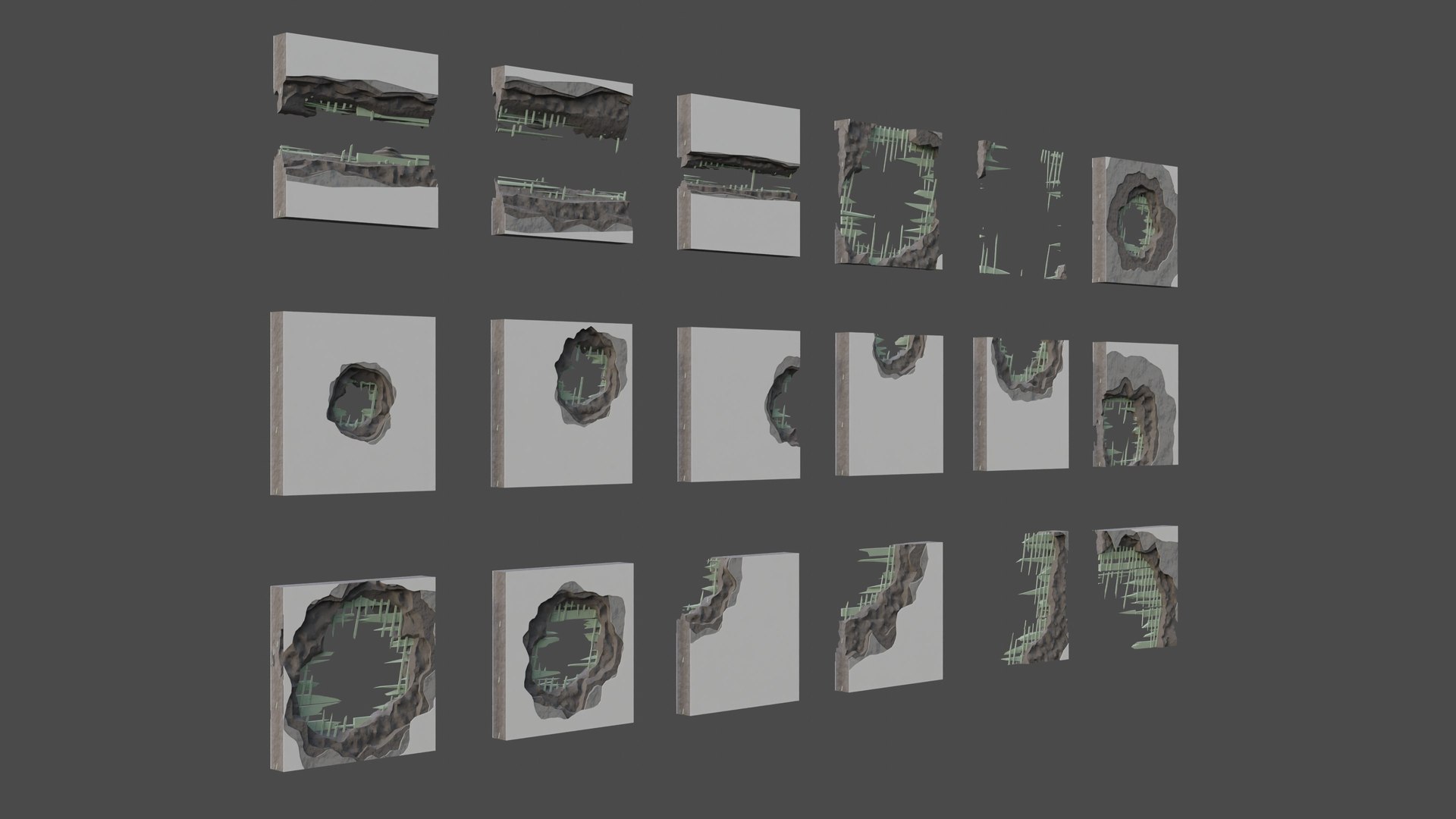 3D Holes In The Wall - TurboSquid 2001388