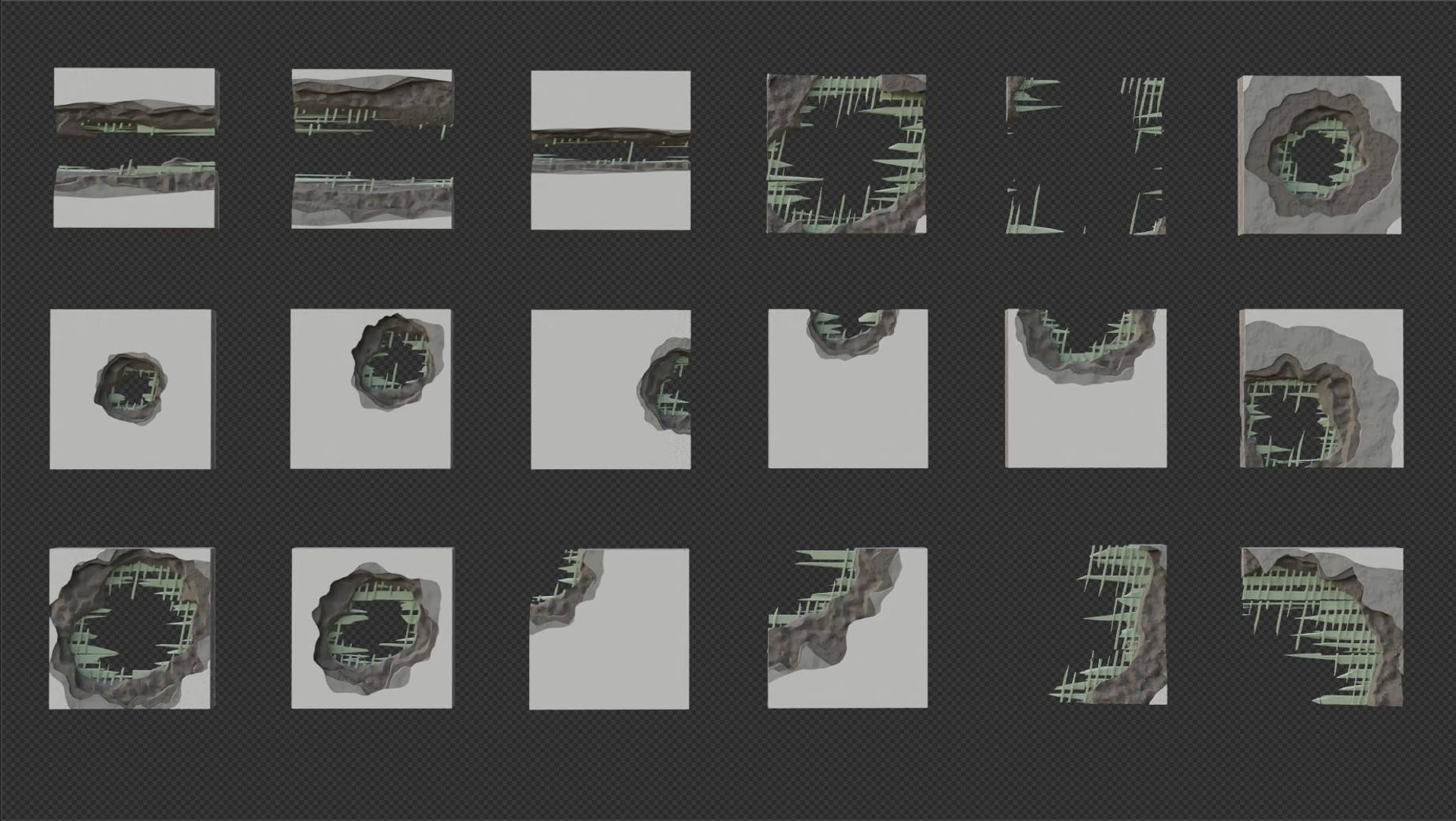 3D Holes In The Wall - TurboSquid 2001388