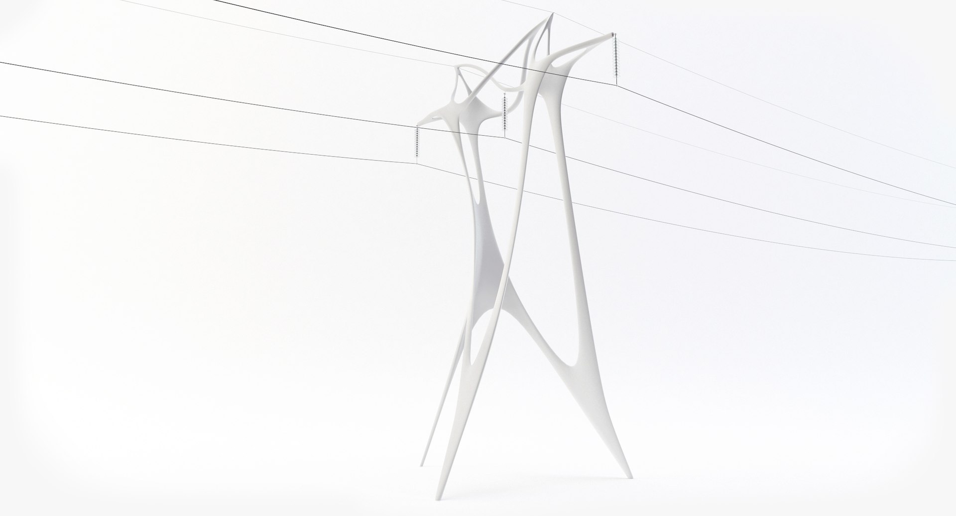 Arphenotype Transmission Tower Lines 3D Model - TurboSquid 1510493