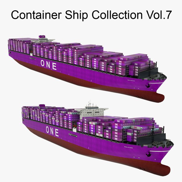 Collection One Line Shipping 3D Models for Download | TurboSquid