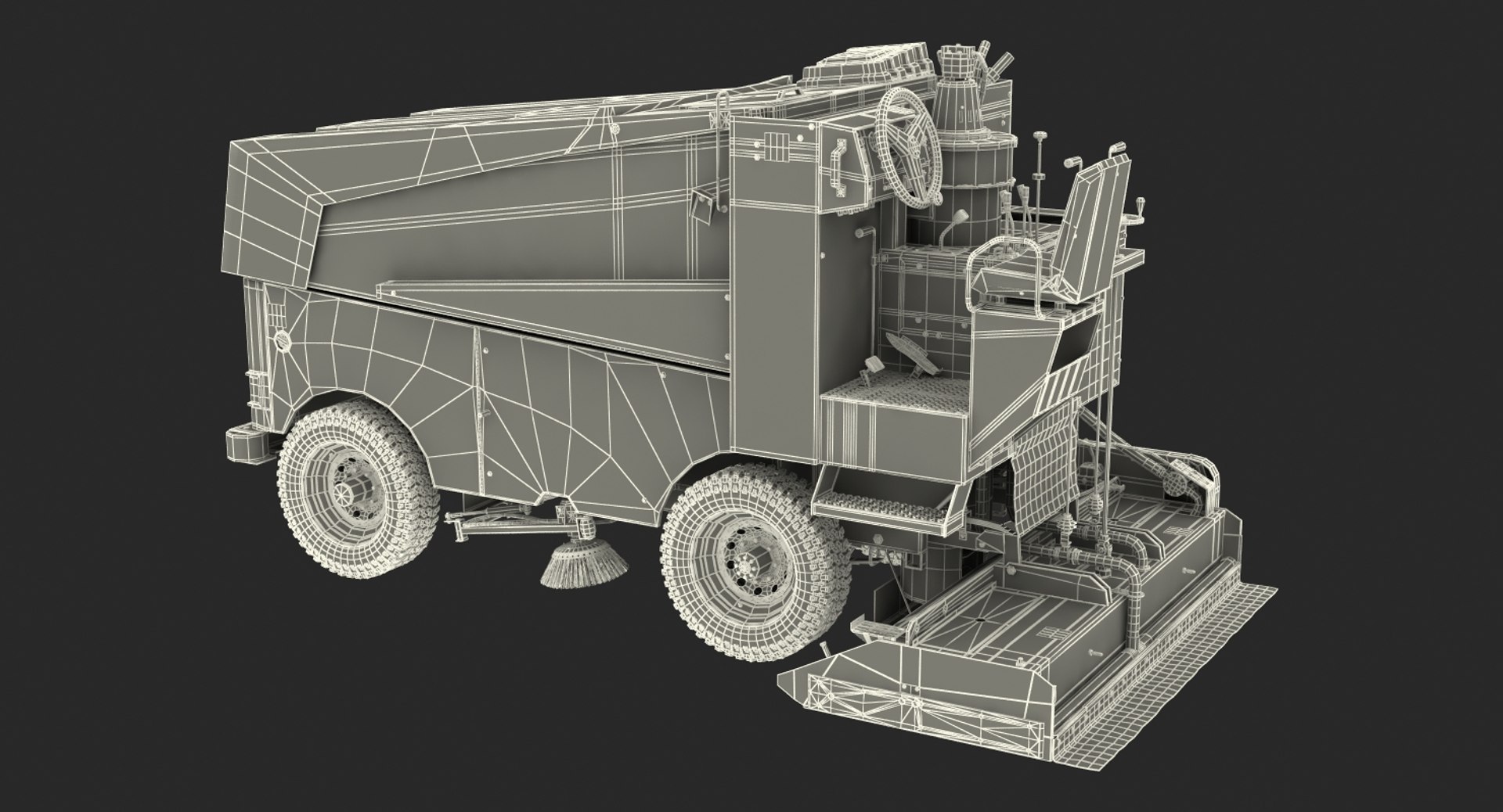 Ice resurfacing machine 3D model - TurboSquid 1264997