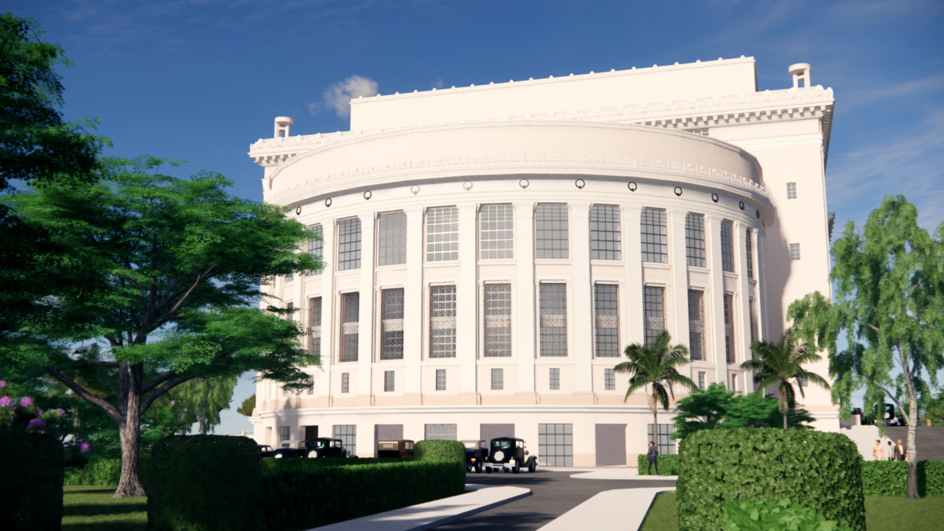 Neoclassical Manila Post Office Building 3D - TurboSquid 2081598
