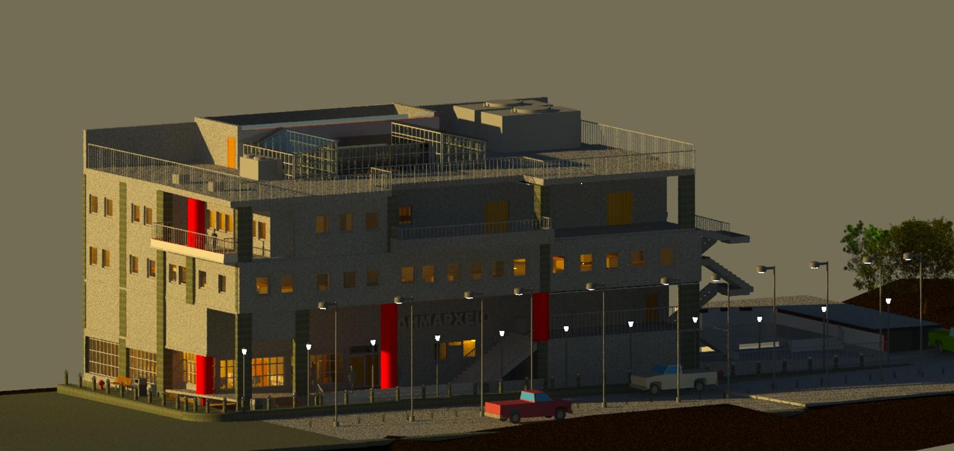 3D Town Hall Model - TurboSquid 1299013