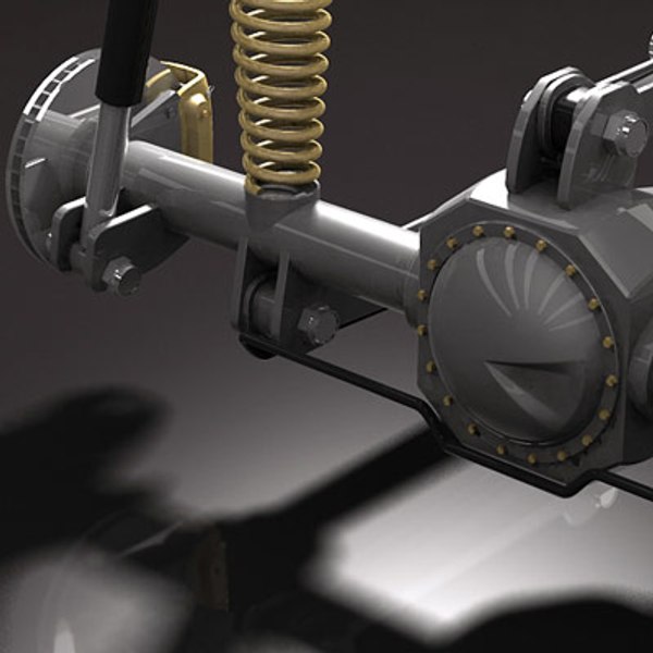 rear axle 3d model