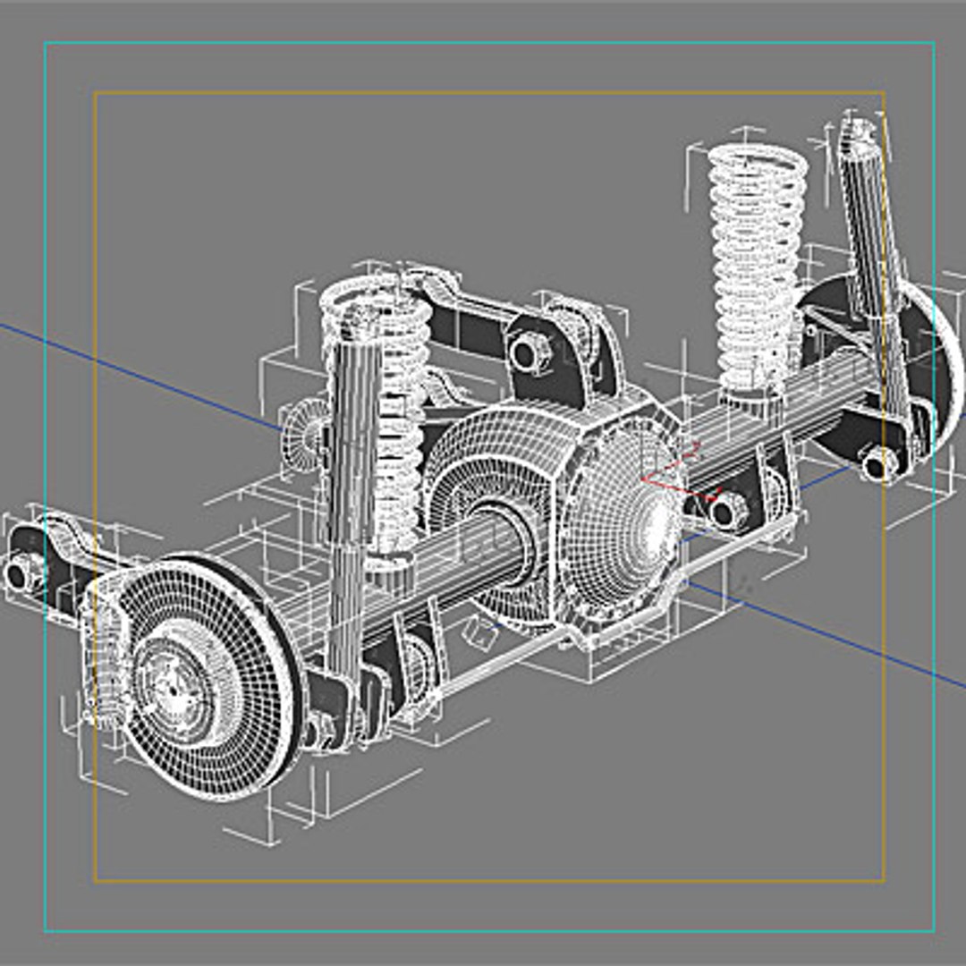 Rear Axle 3d Model