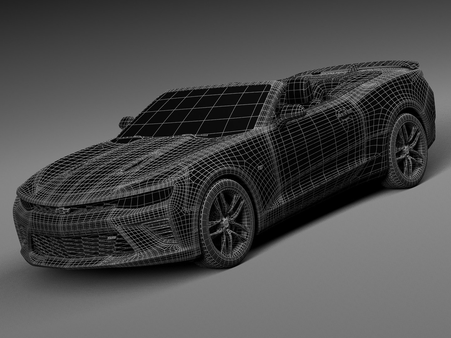 3d Model 2016 Convertible Chevrolet