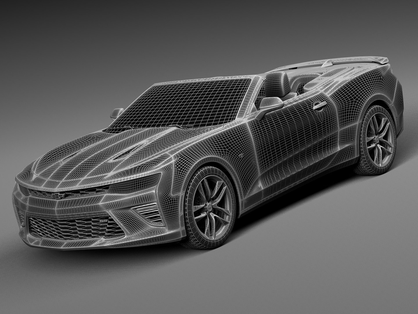 3d Model 2016 Convertible Chevrolet