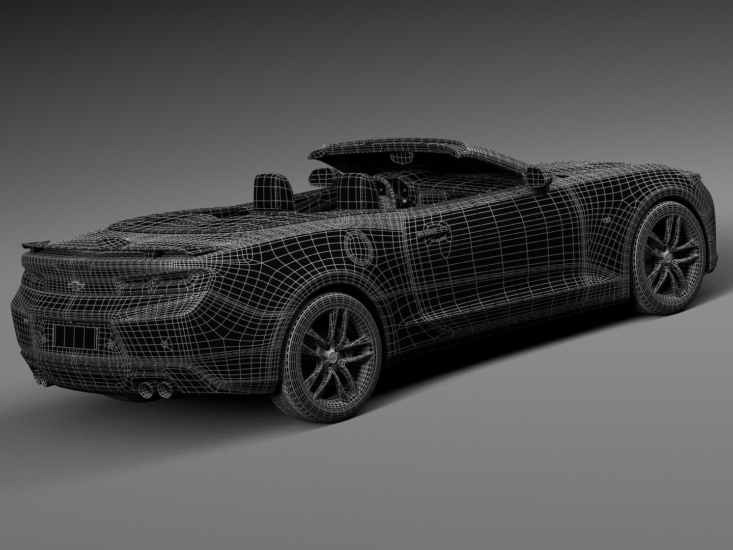 3d Model 2016 Convertible Chevrolet