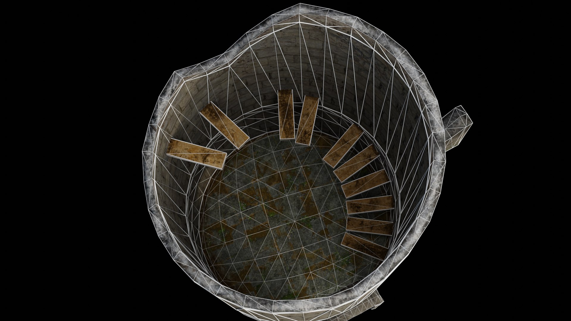 3D Ruined Tower - TurboSquid 2125874