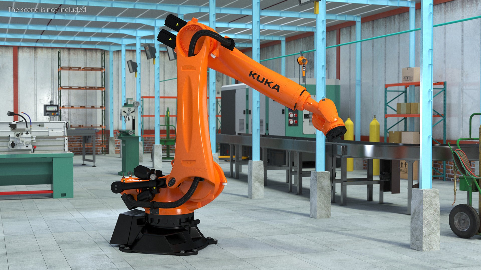 3D Kuka KR 210 R3100 Ultra Rigged For Cinema Model - TurboSquid 2065535