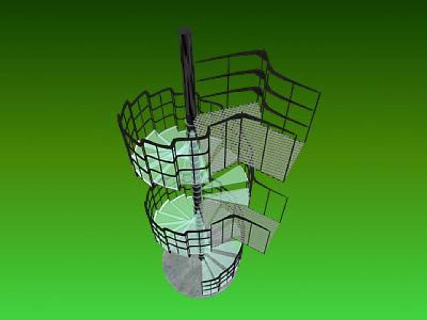 Spiral Staircase Obj