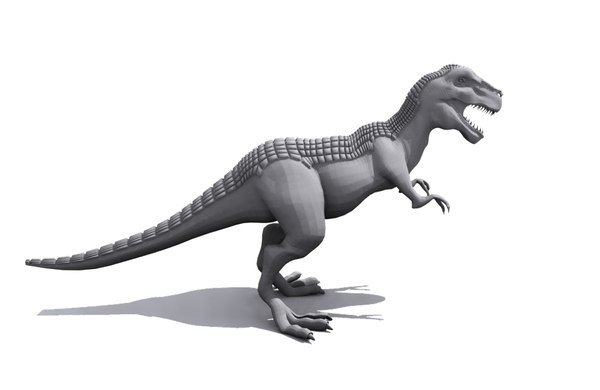 free t-rex character 3d model