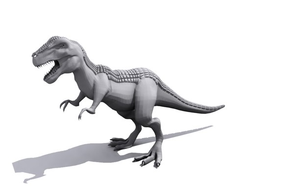 free t-rex character 3d model