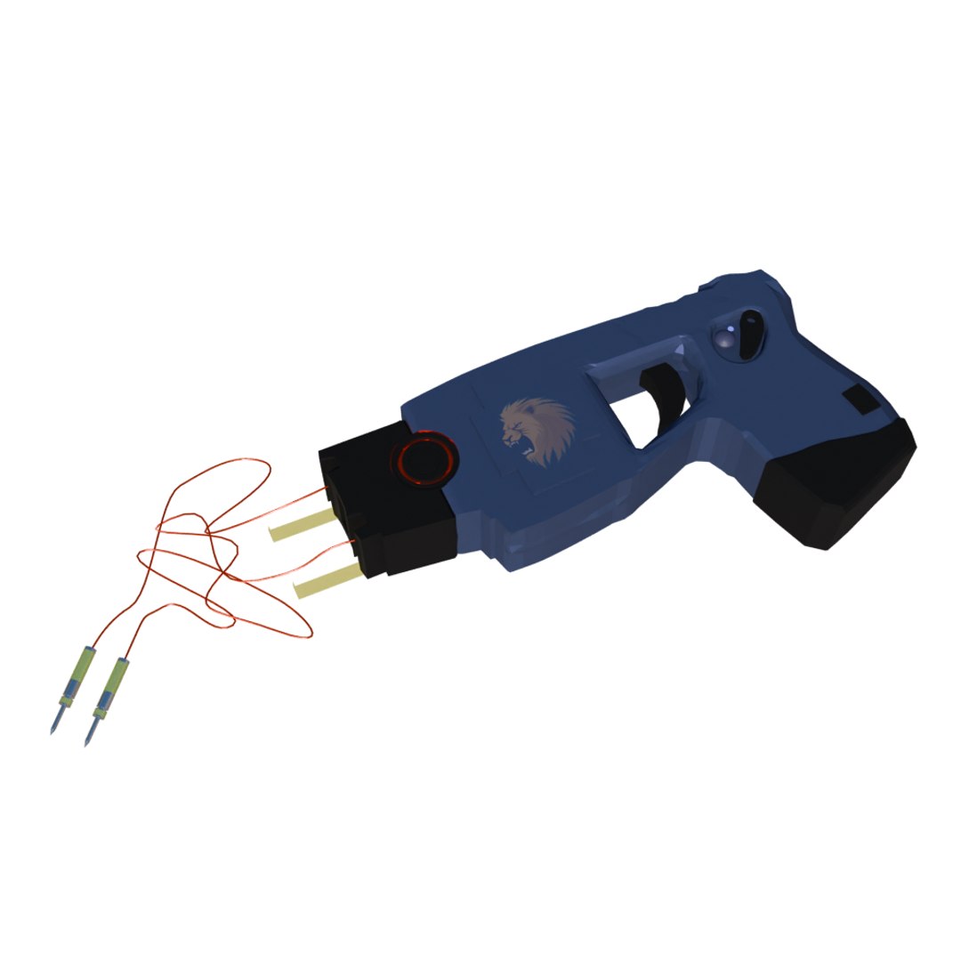 3D Low Poly Taser Gun 3D Model - Sub-Division Ready Weapon For Game ...