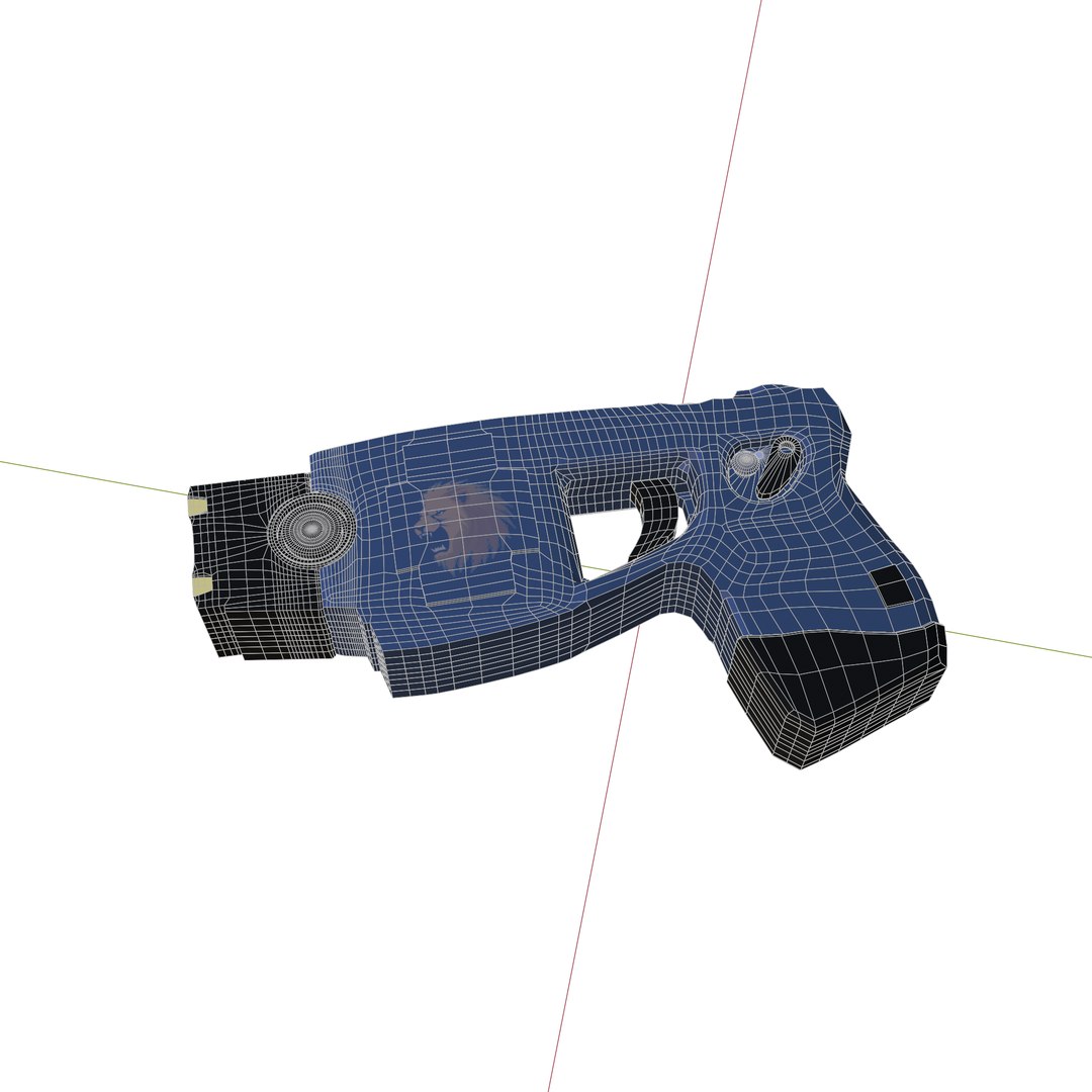 3D Low Poly Taser Gun 3D Model - Sub-Division Ready Weapon For Game ...