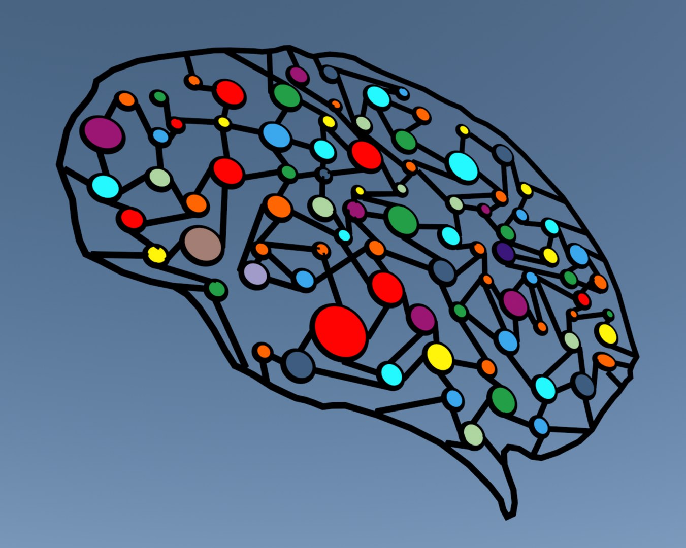 Brain Graphic Art 3D Model - TurboSquid 1607499