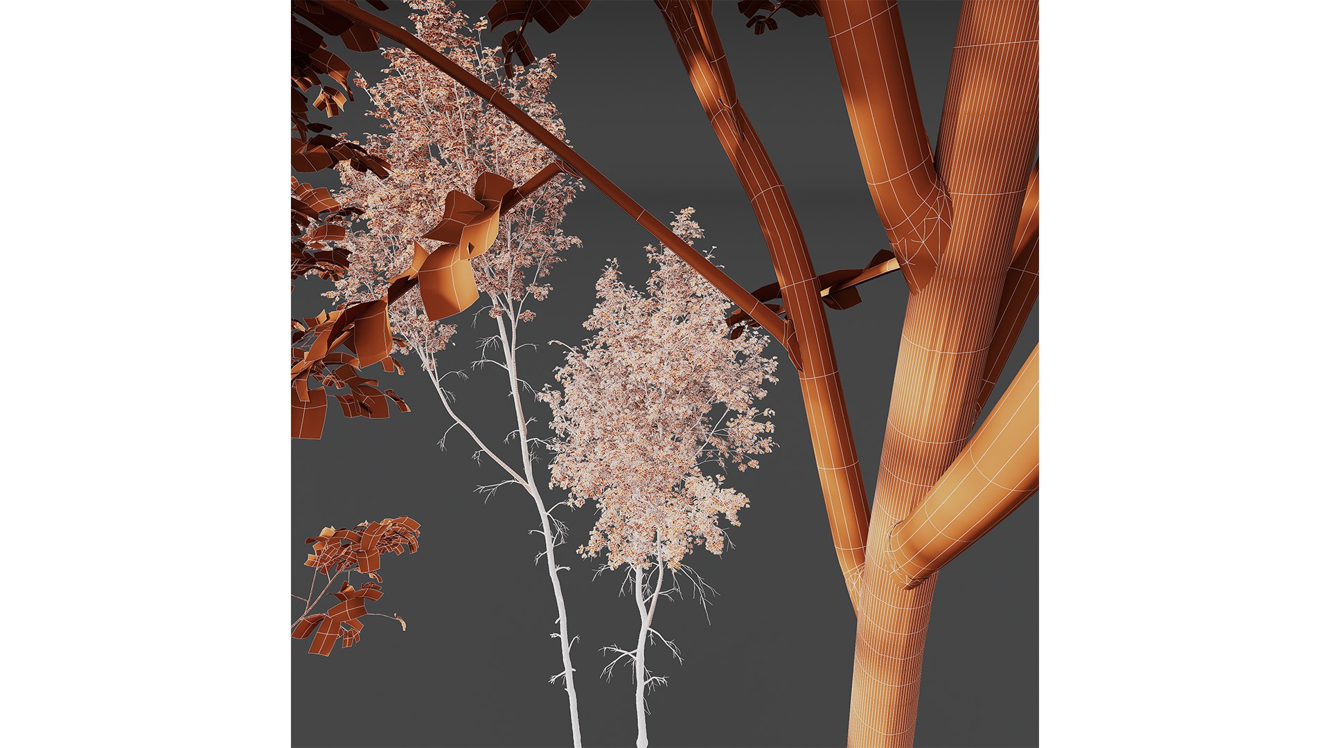 6 Different SETS of Tree SET VOL17 3D model - TurboSquid 2154216