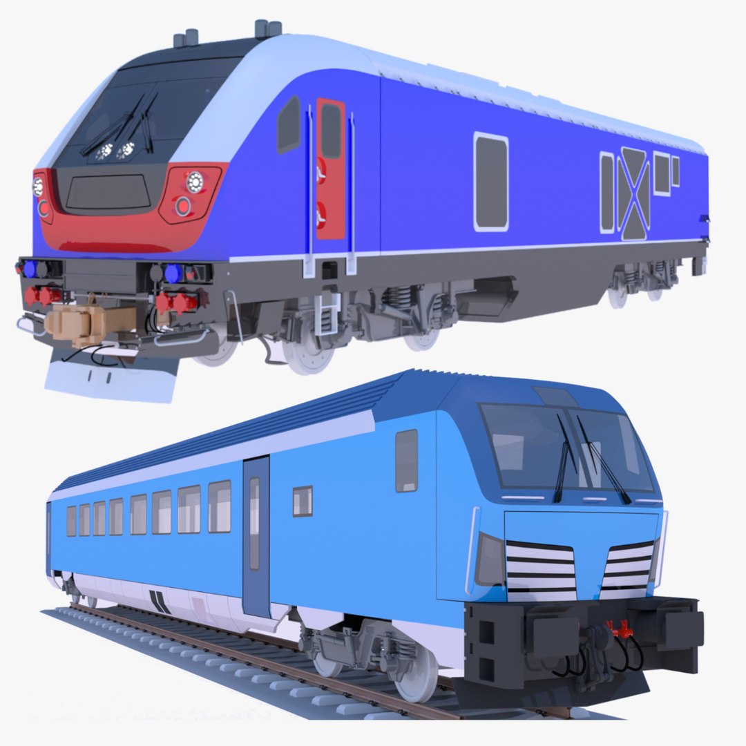 Siemens Vectrain And Locomotive SC-44 3D - TurboSquid 2262341