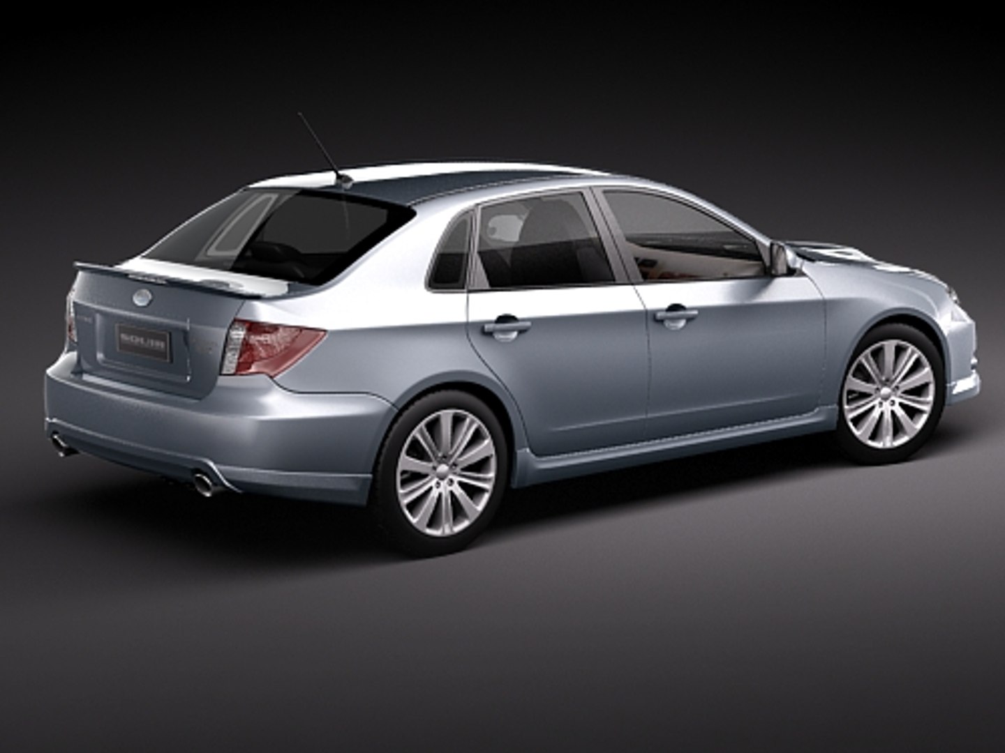 subaru impreza wrx sti 3d model