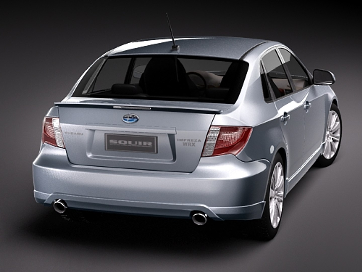 subaru impreza wrx sti 3d model