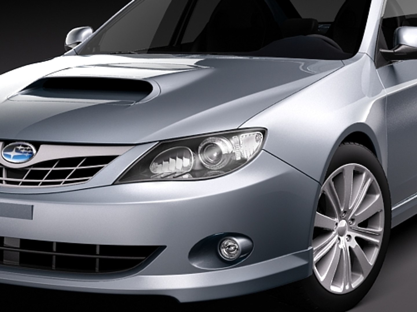 subaru impreza wrx sti 3d model