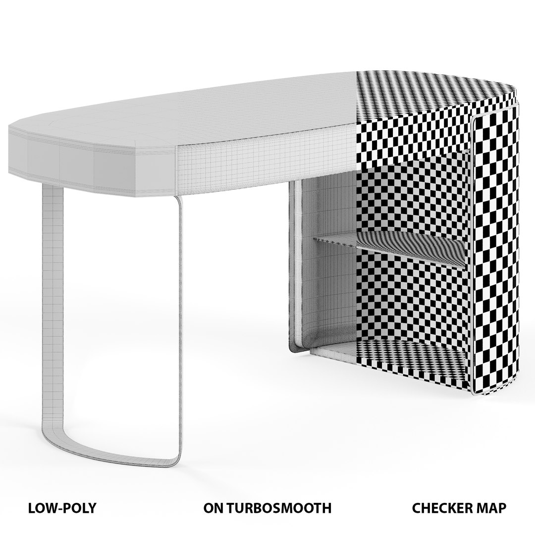 3D Luxlucia Casa Edge Dressing Table Model - TurboSquid 1864716