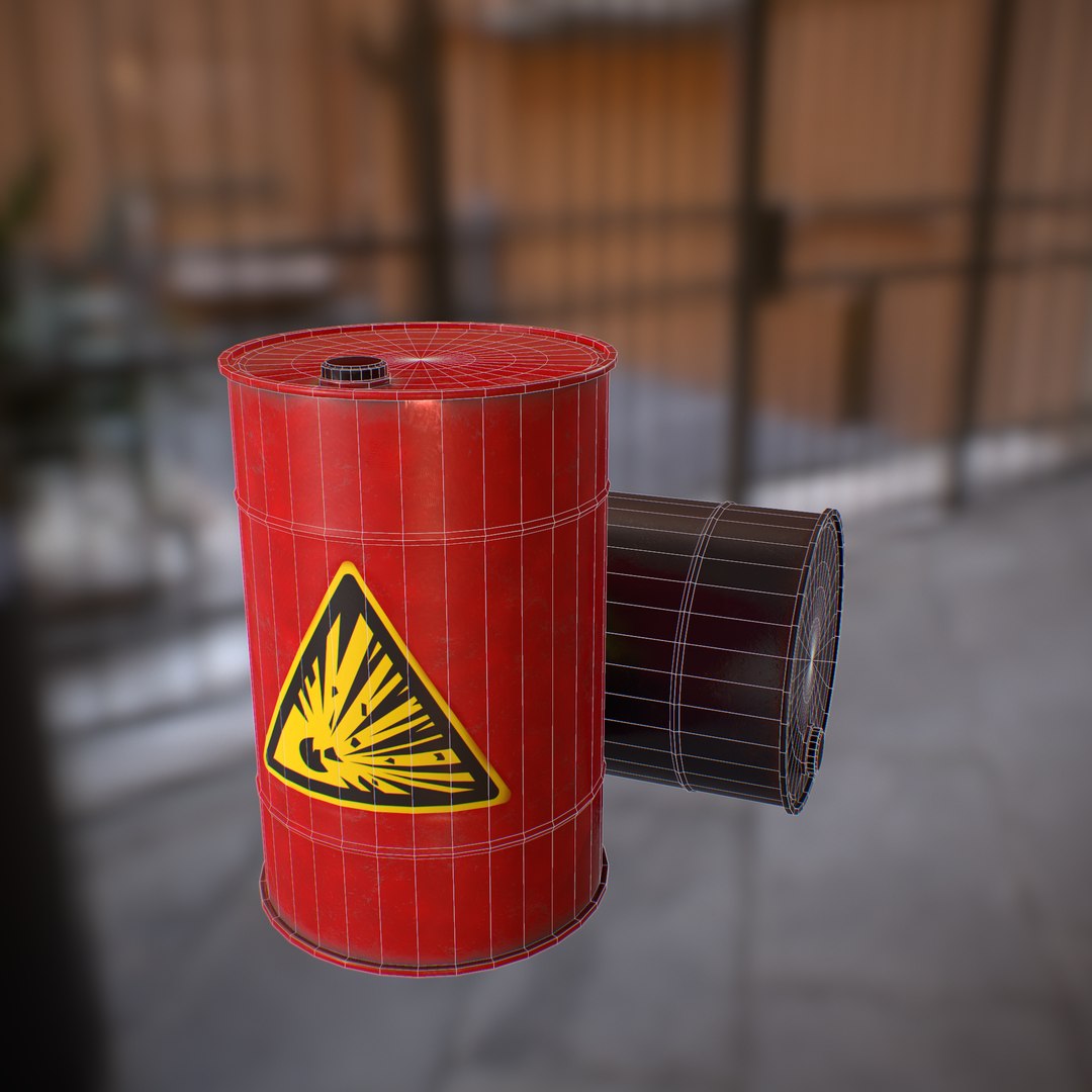 Oil Barrel Explosion Model - TurboSquid 1585012