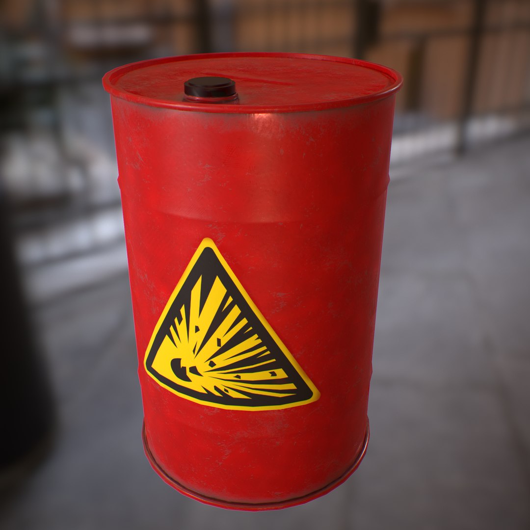 Oil Barrel Explosion Model - TurboSquid 1585012