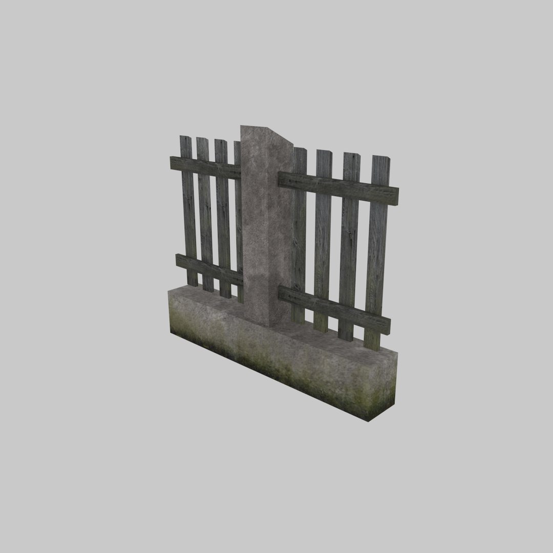 3d model modular fence pack
