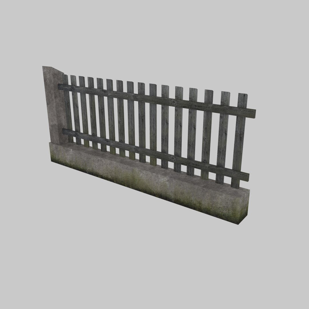 3d model modular fence pack