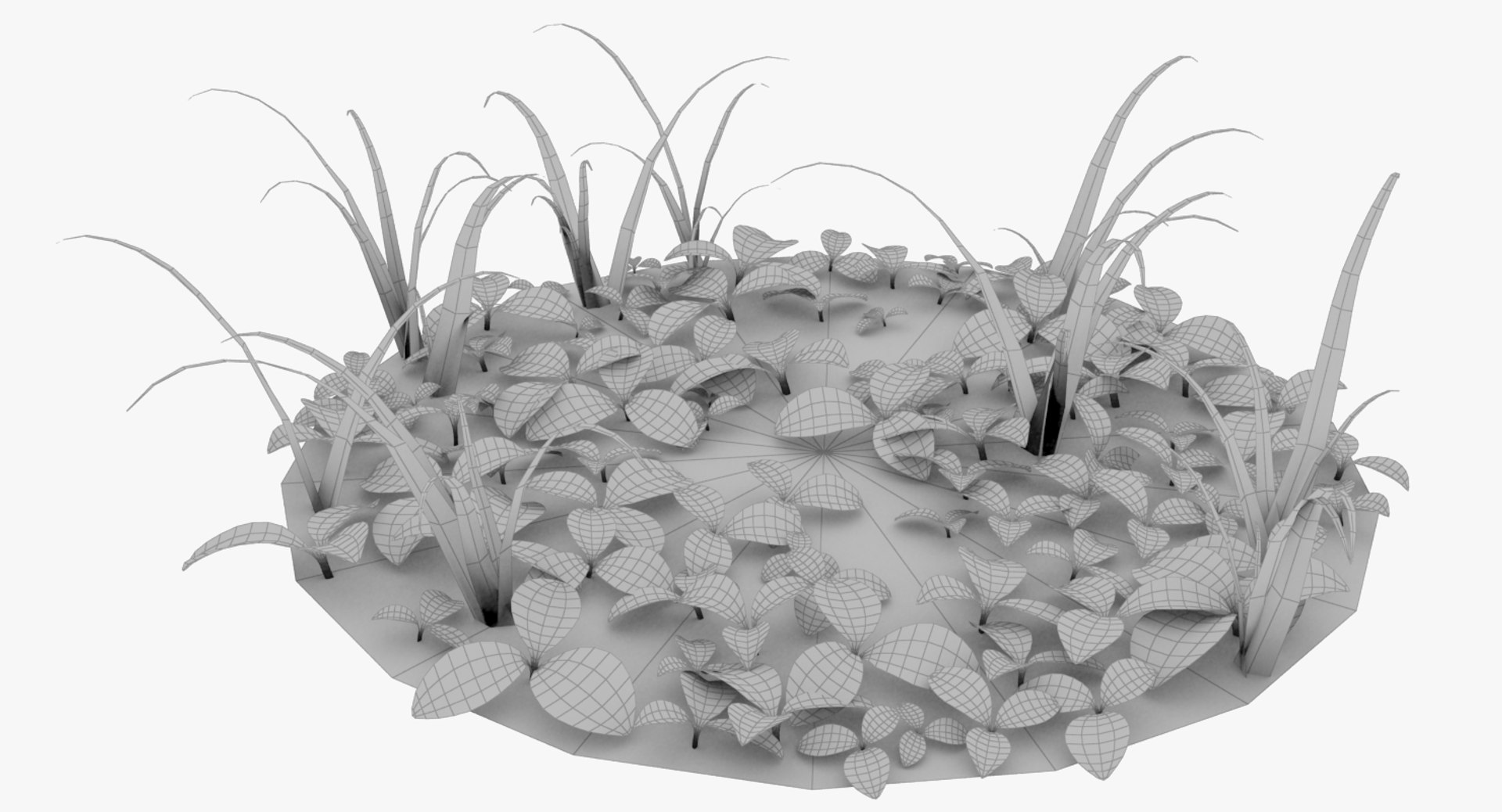 Ground Grass Model - TurboSquid 1191037