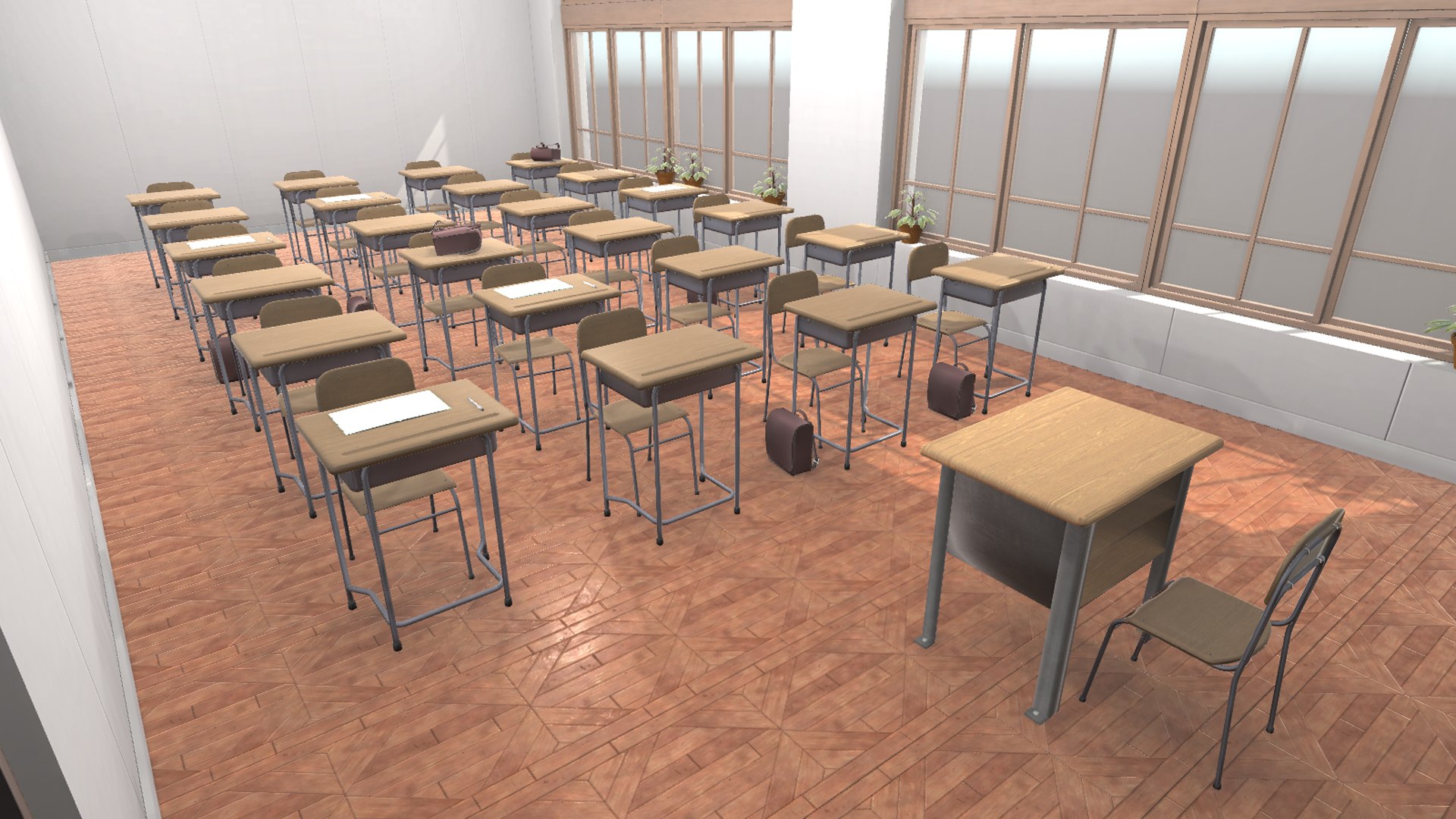 Vr Japan Classroom - 3D Model - TurboSquid 1427252