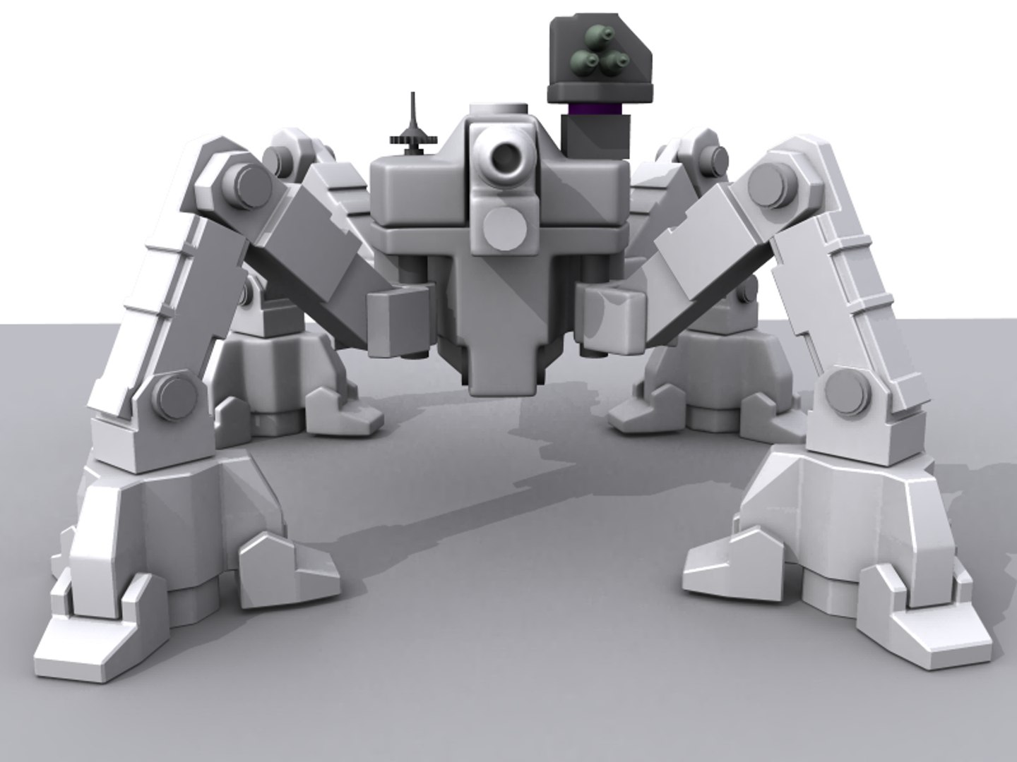 3d Model Combat Walker Tank