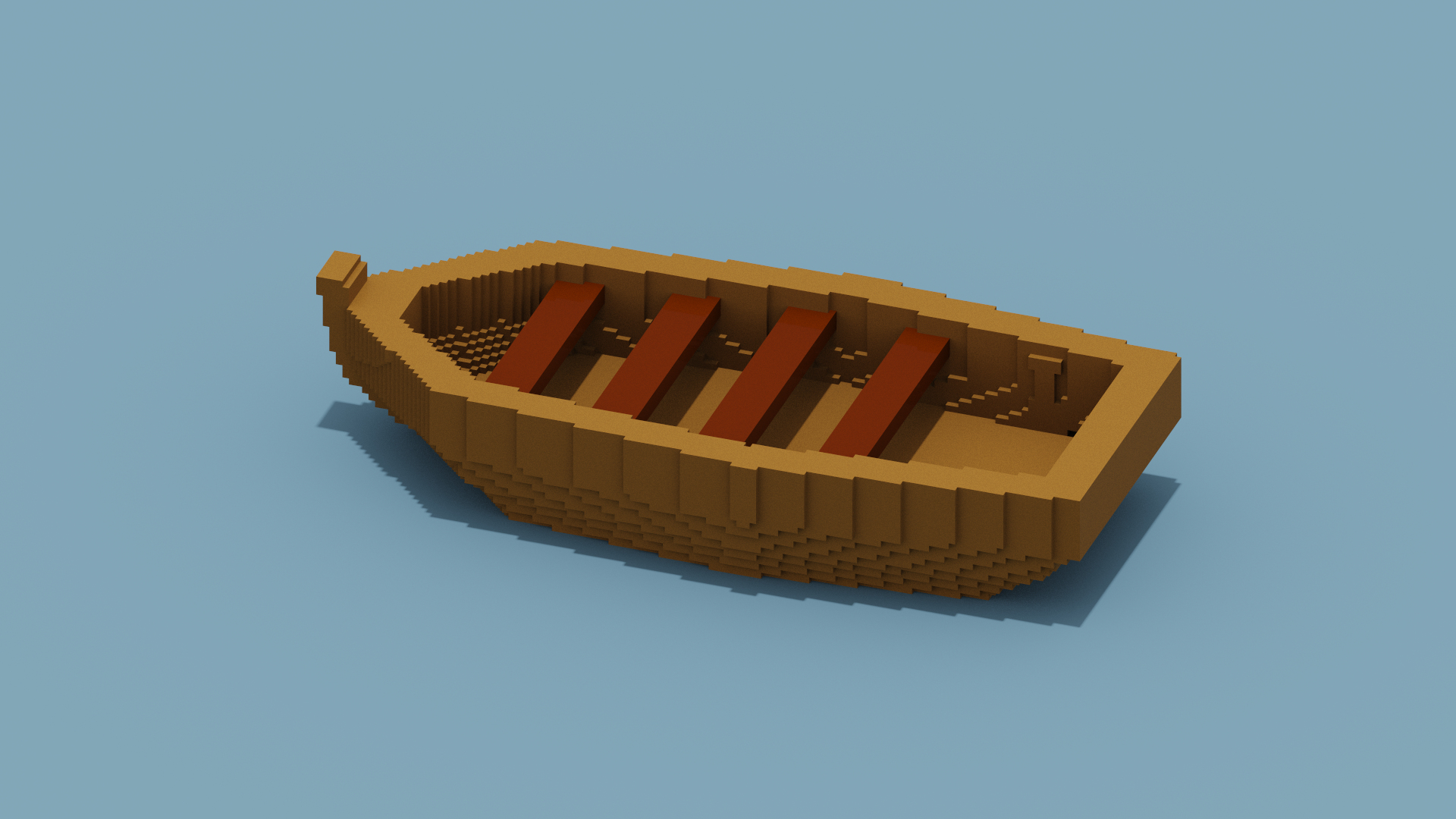 3D Voxel Boat Model - TurboSquid 1954936