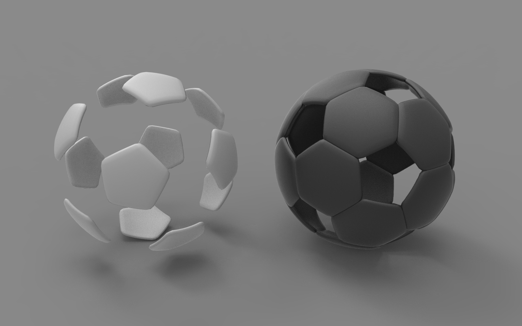 Classic football ball 3D model - TurboSquid 1290297