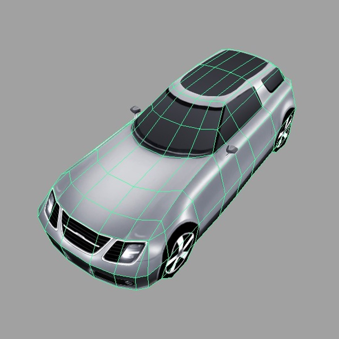 3d Car Saab 9-x