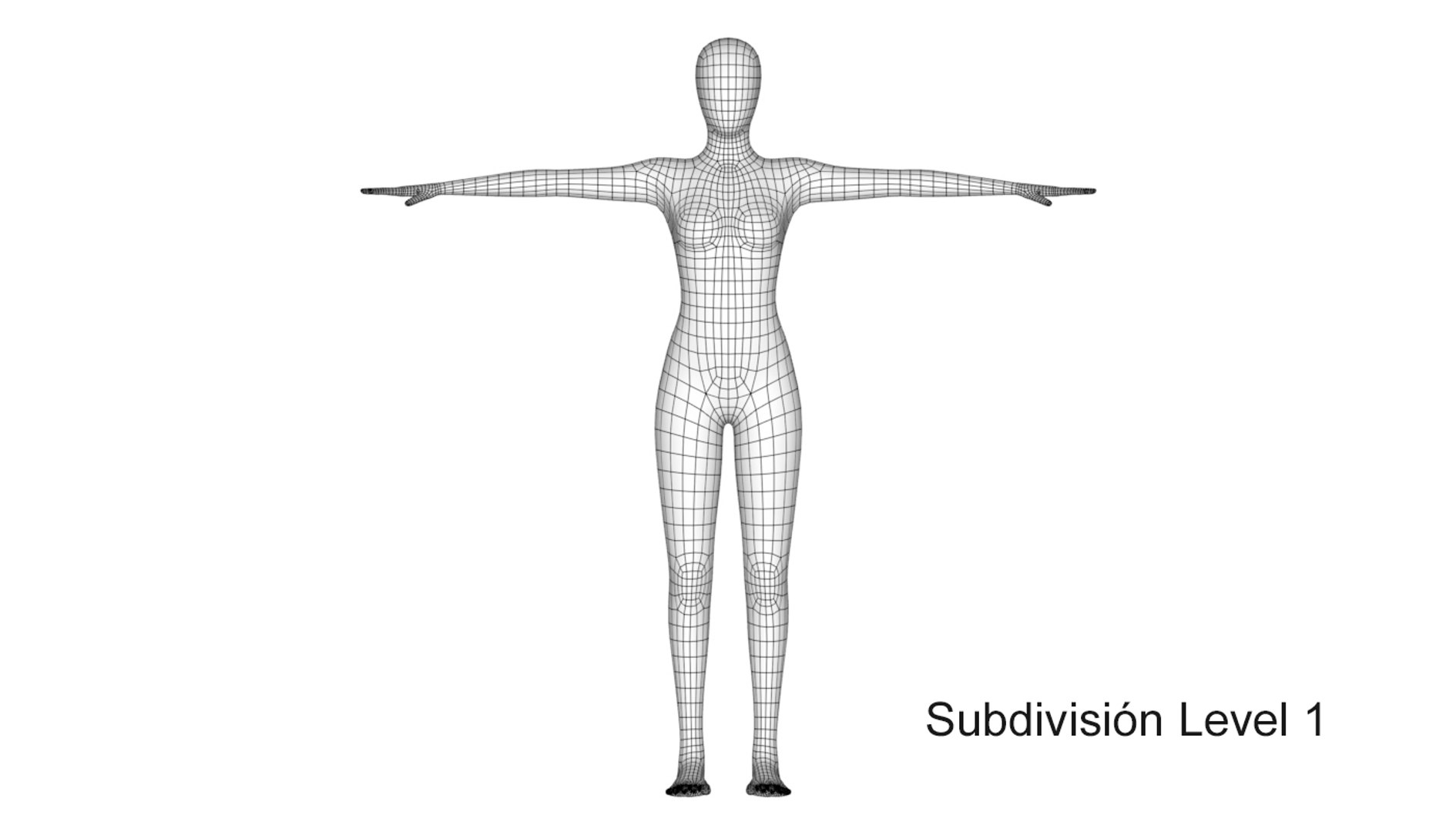 Base Mesh Female Model - TurboSquid 1338118
