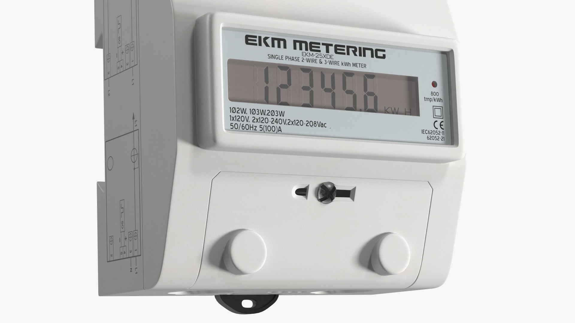 3D Model EKM Metering Electricity Meter - TurboSquid 2052599