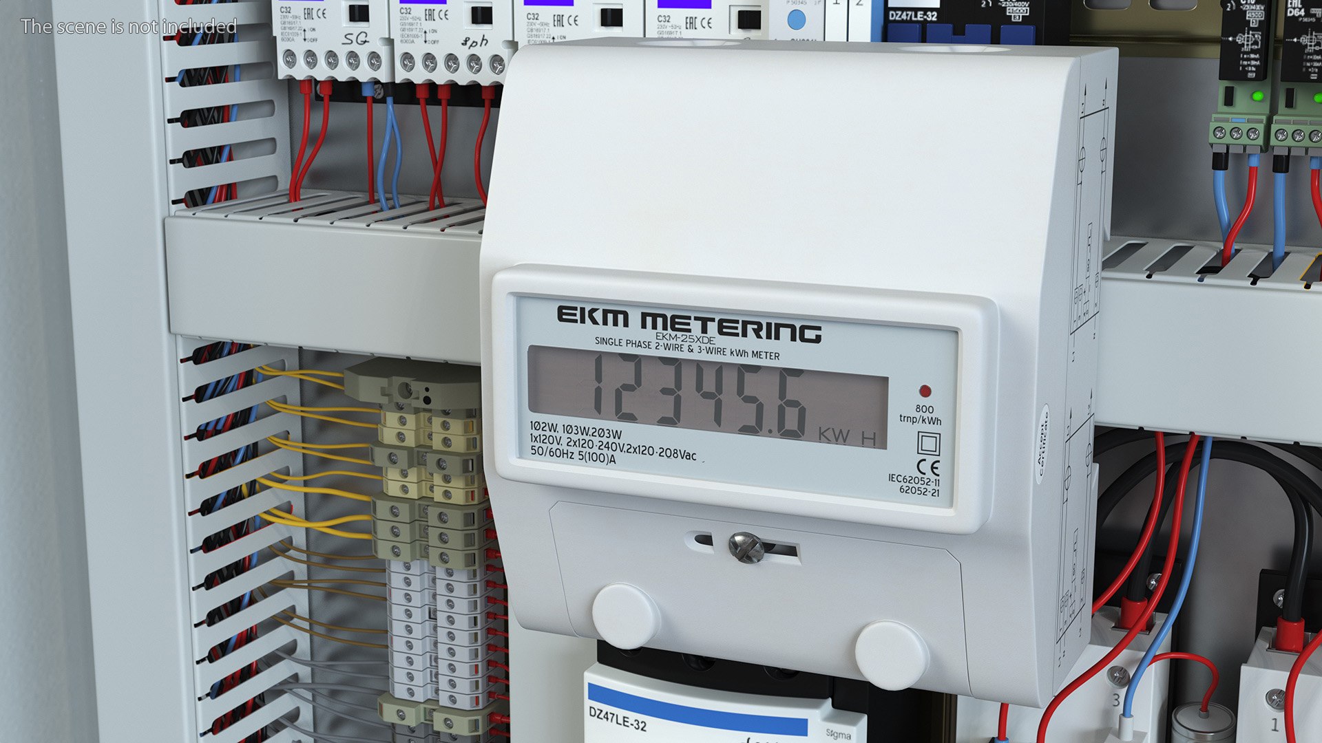 3D Model EKM Metering Electricity Meter - TurboSquid 2052599